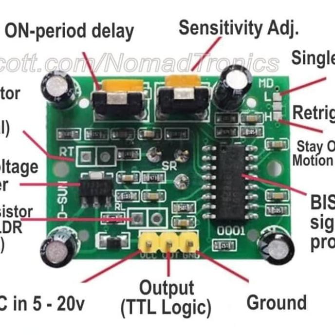 Jual Kit Sensor Infrared Deteksi Manusia / Gerak Motion Hc-Sr501 Bb-04 ...