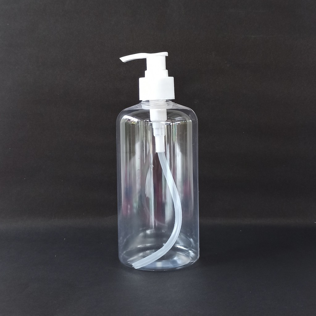 Jual Botol Pump 500 ML Pompa Bening Tebal Handsoap | Shopee Indonesia