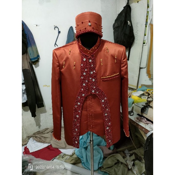 Jual Beskap Teracota Model kancing 3 Bisa cod full mutiara | Shopee ...