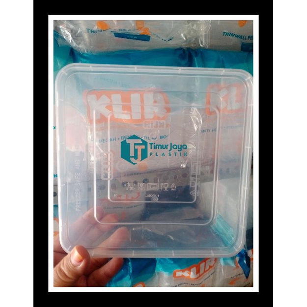 Jual Thinwall 1000ml Kotak Square Klir Shopee Indonesia