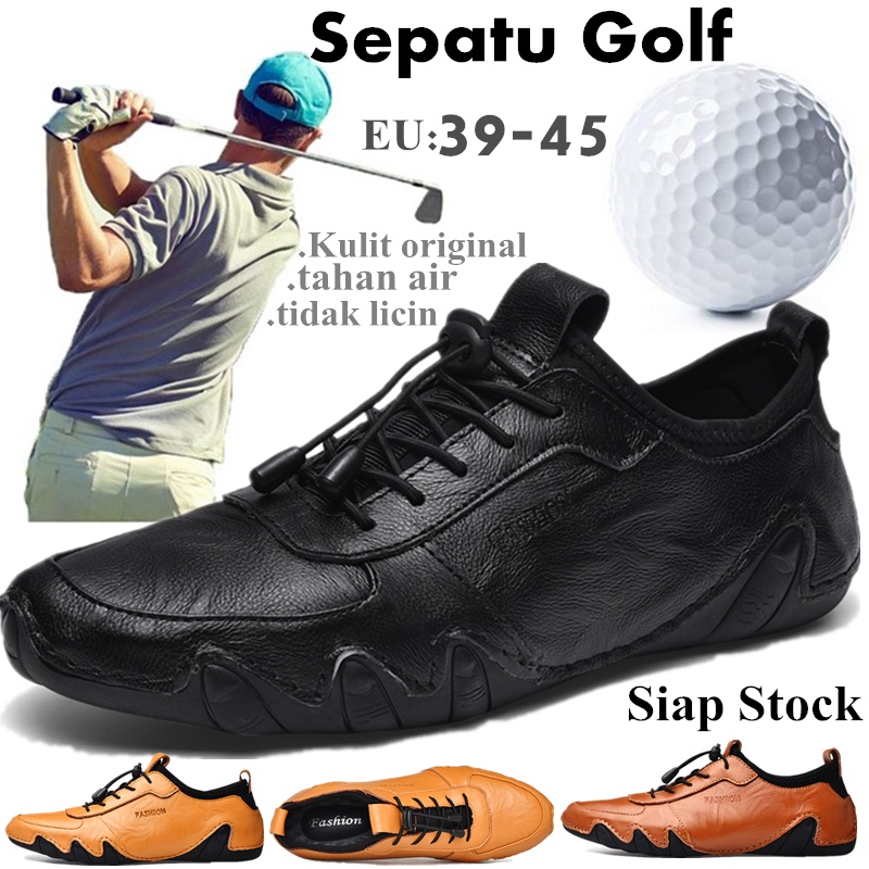 Jual (BISA COD) Baru Sepatu Golf Pria Ringan Sepatu Pria Golf Tahan Air ...