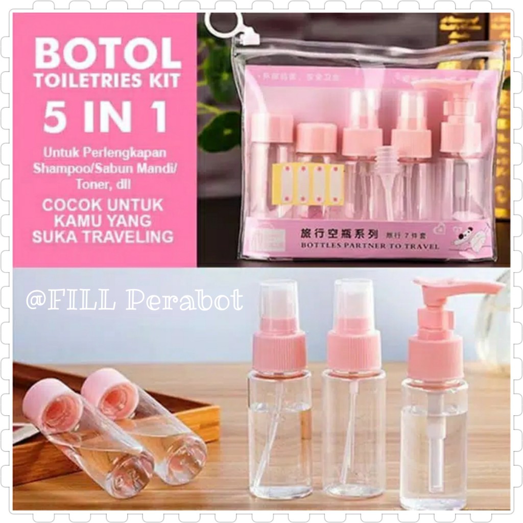 Jual BOTOL SEMPROT 6in1 Botol Tempat Sabun Shampoo Mini Travel ...