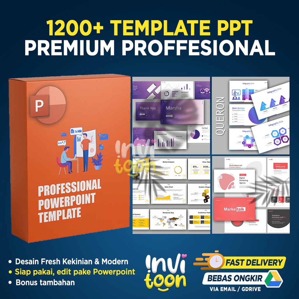 Jual Template Powerpoint Profesional Minimalis dan Simple Untuk ...