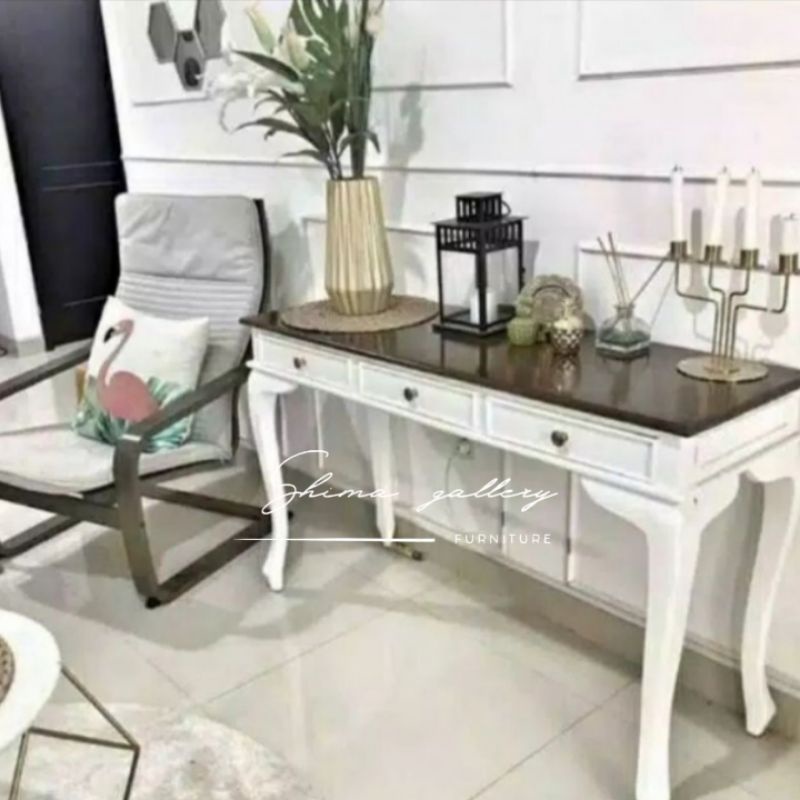 Jual Meja consul laci 3 / Meja hias kayu jati / Meja hias mebel jepara ...