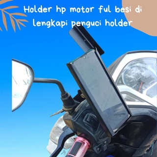 Jual holder hp motor besi spion stang ojek maxim grab universal di ...
