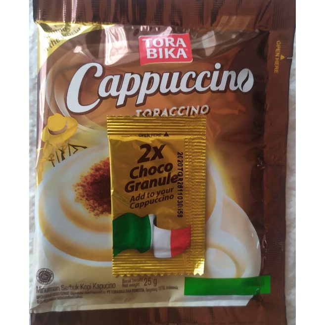 Jual torabika cappucino plus choco granule sachet 25 gram | Shopee ...