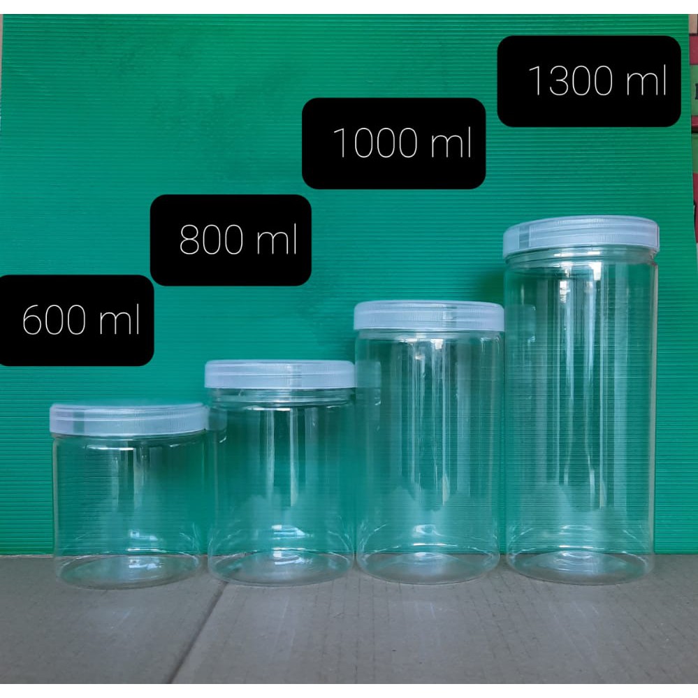 Jual Toples Tabung Silinder / Cylinder - Toples Jar Plastik 600 ml Indonesia|Shopee Indonesia