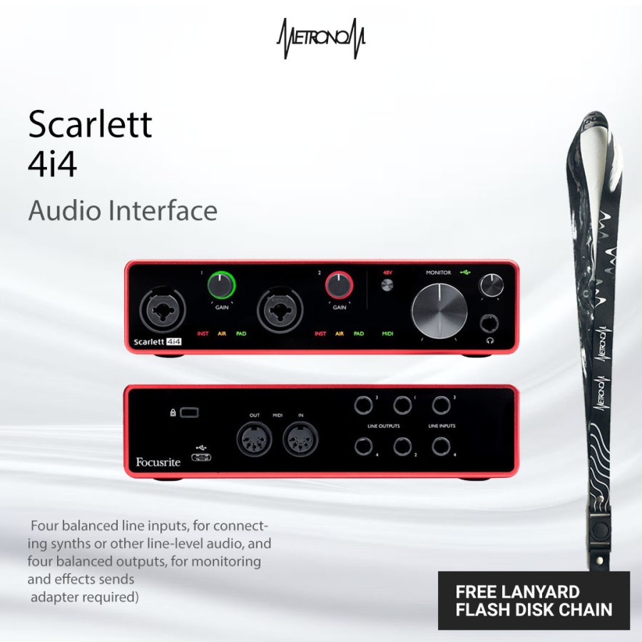 Jual Focusrite scarlet 4i4 Studio USB audio interface (3rd Generation ...