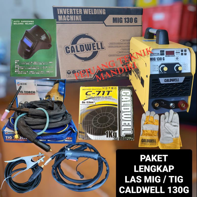 Jual MESIN LAS CALDWELL MIG 130G PAKET LENGKAP MIG MMA TIG/ MESIN LAS ...