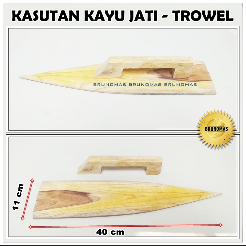 Kasutan Kayu - Cetok Trowel Kayu Jati 40cm | Shopee Indonesia