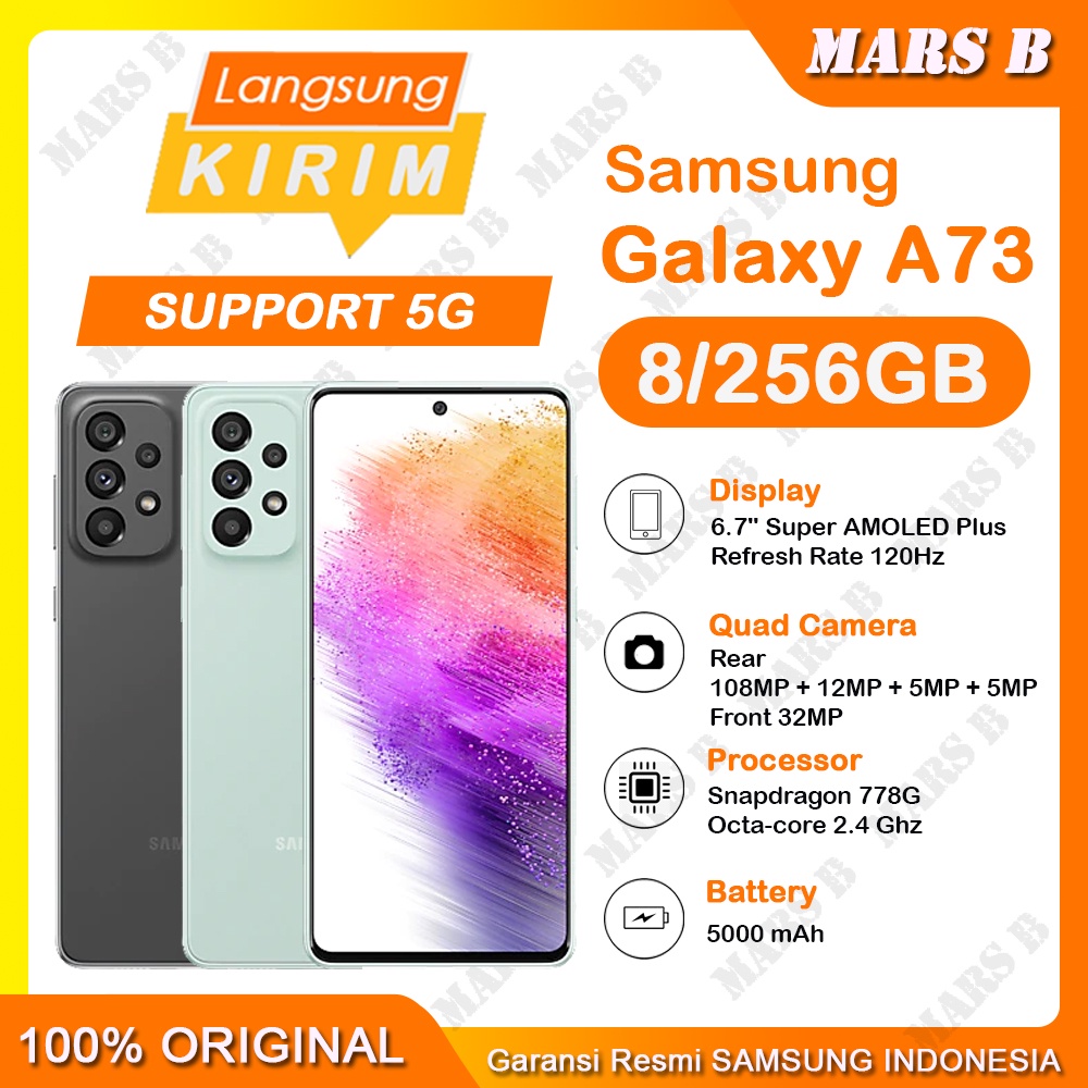 Jual Samsung Galaxy A73 5G [ 8/256GB ] - Garansi Resmi | Shopee Indonesia