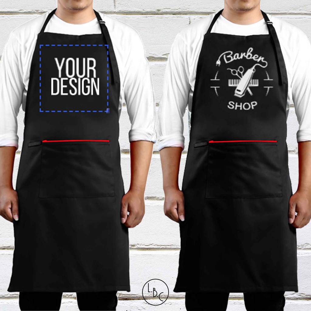Celemek Apron Custom / Celemek Apron Barbershop / Custom Celemek Apron ...