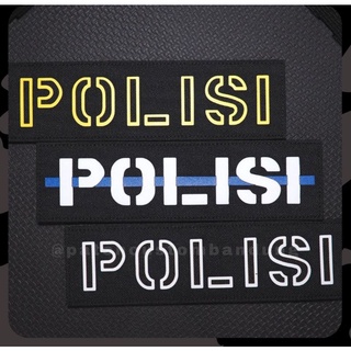 Jual patch laser cut ukuran bodyvest l papan nama polisi l patch polisi ...
