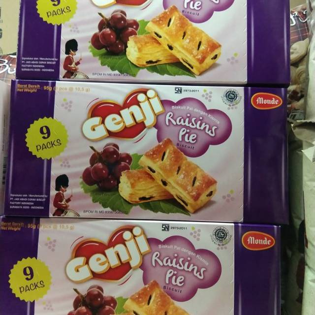 Jual Biskuit monde genji pie pack x 12 pcs | Shopee Indonesia