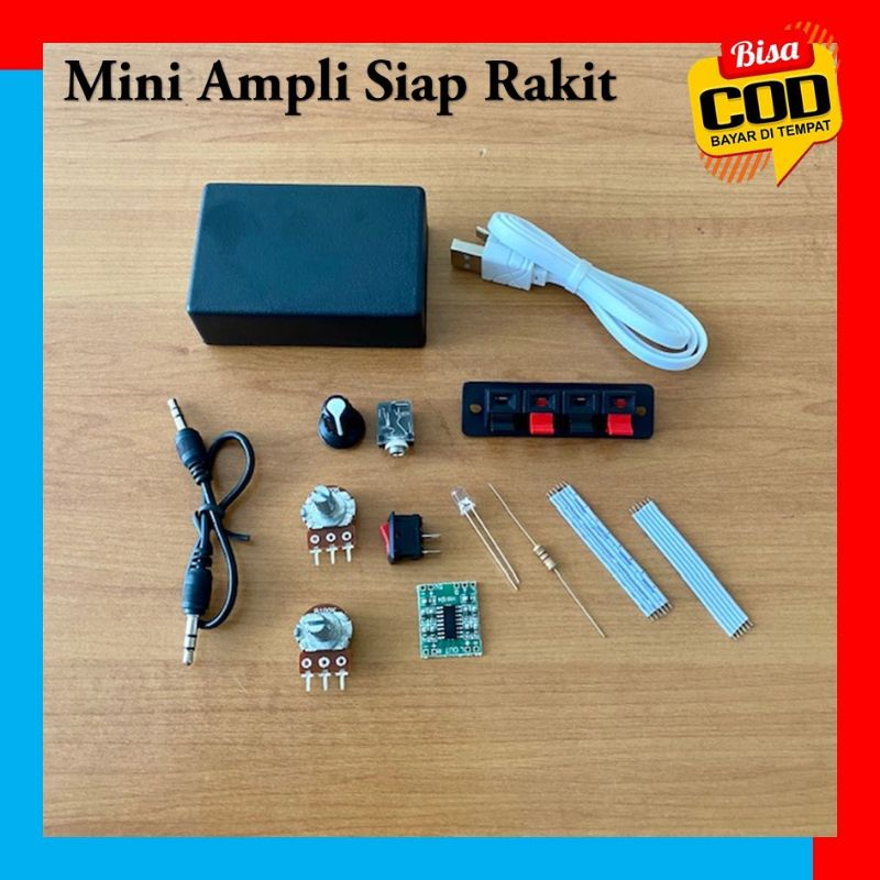 Jual power amplifier mini siap rakit, 2 potensio ( plus skema cara perakitan) | Shopee Indonesia
