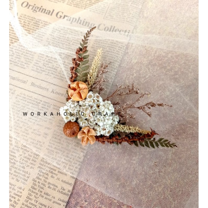 Jual [READY] Rangkaian Bunga Rustic Bunga Kering Dried Flower Bahan ...