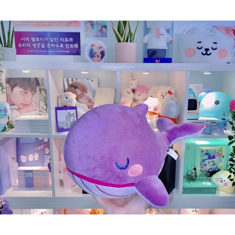 Jual Boneka Tiny Tan Whale Plush Paus BTS BT21 Unofficial | Shopee ...