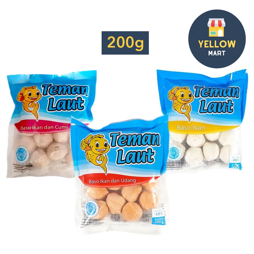 Jual Teman Laut Aneka Baso Cumi/Baso Ikan/Baso Udang 200 Gram (FROZEN ...