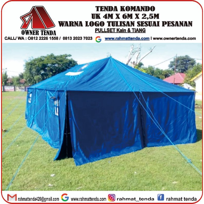 Jual Tenda peleton UK 4x6 standar kapasitas 15-20 orang | Shopee Indonesia