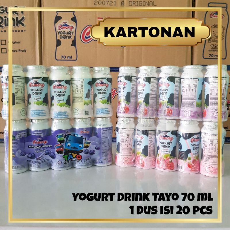 Jual KARTONAN Cimory Yogurt Drink Tayo 65ml / DUS isi 20 Pcs | Shopee Indonesia