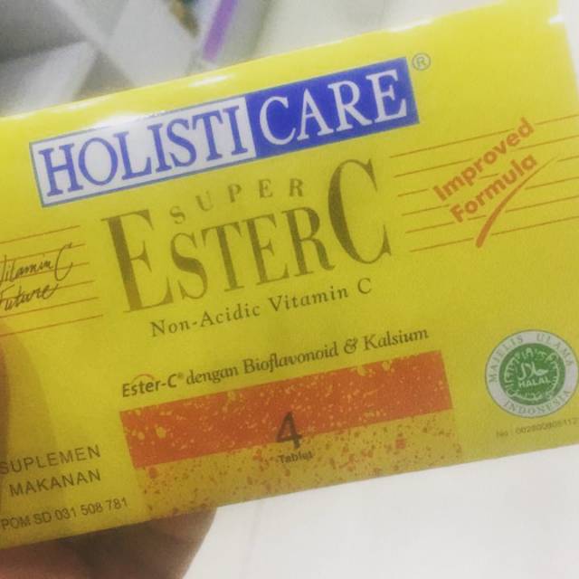 Jual Vitamin C Multivitamin Holisticare Ester C strip | Shopee Indonesia