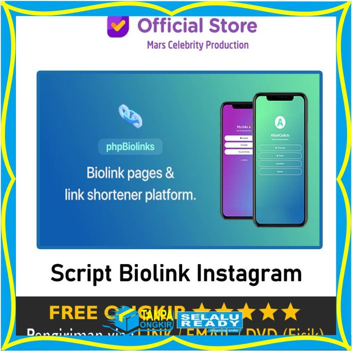 Jual READY Script Biolink IG Insta gram Mirip Simplelink Linktree Murah ...