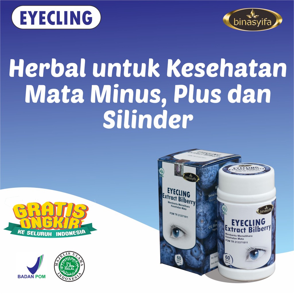 Jual EYECLING - Herbal Ampuh untuk Mata Buram dan Kelainan Mata (Minus ...