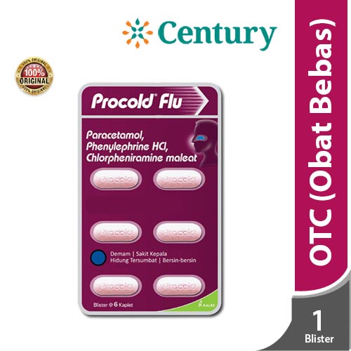 Jual Procold Flu 1 Blister isi 6 tablet / Demam / Sakit Kepala / Hidung ...