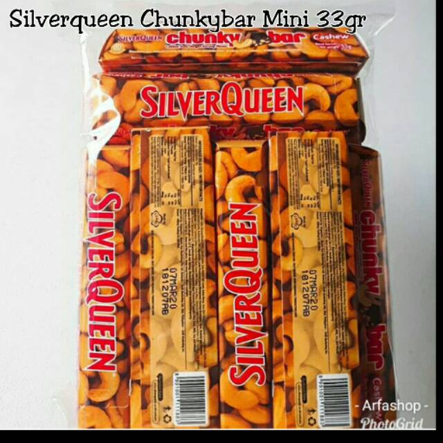( isi 24 pcs ) Coklat Silverqueen chunky bar mini 33gr Silver queen ...