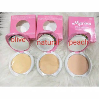 Marina UV Protection Compact Powder / Bedak padat Marina pink / skin ...