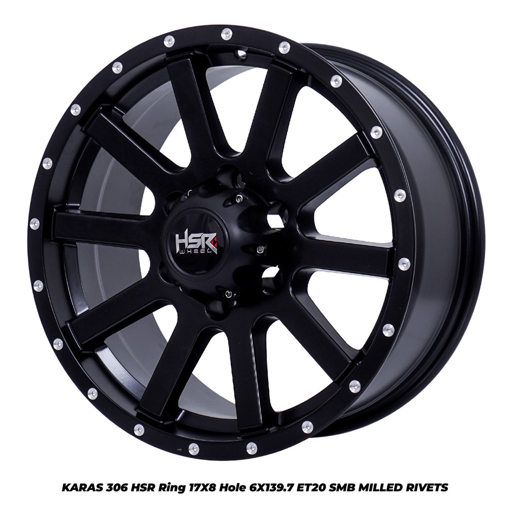 Jual velg hsr wheel karas ring 17 lebar 8 pnp fortuner pajero hilux ...