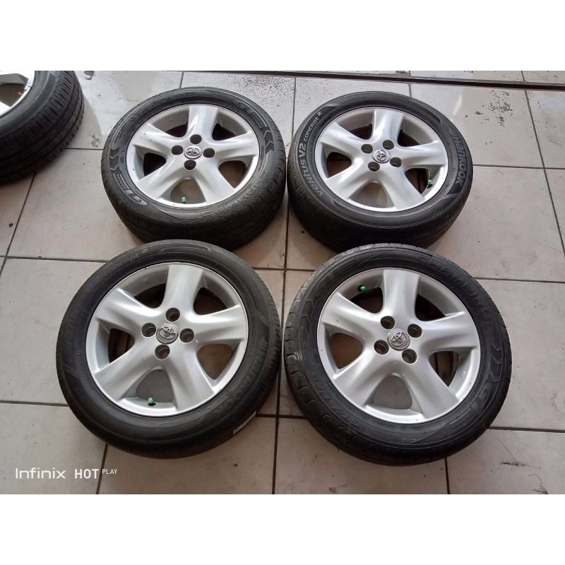 Jual velg mobil second oem Toyota ring 15 pcd 4*100 untuk brio agya Ayla calya sirion Datsun ...