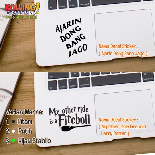 Jual Decal Sticker Laptop Ajarin Dong Bang Jago / Cutting Stiker ...