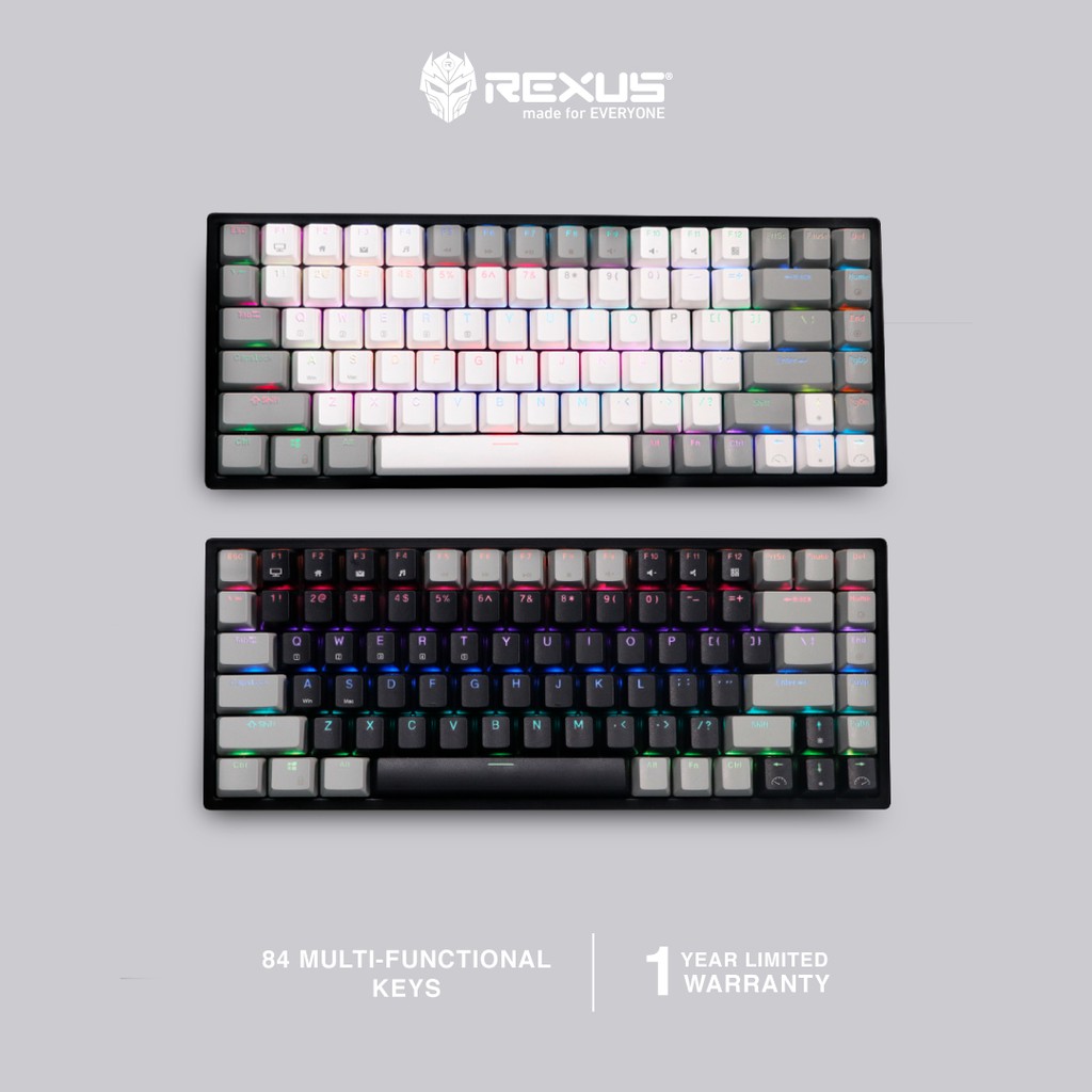 Rexus Keyboard Wireless Gaming Mechanical Daxa M84 PRO | Shopee Indonesia
