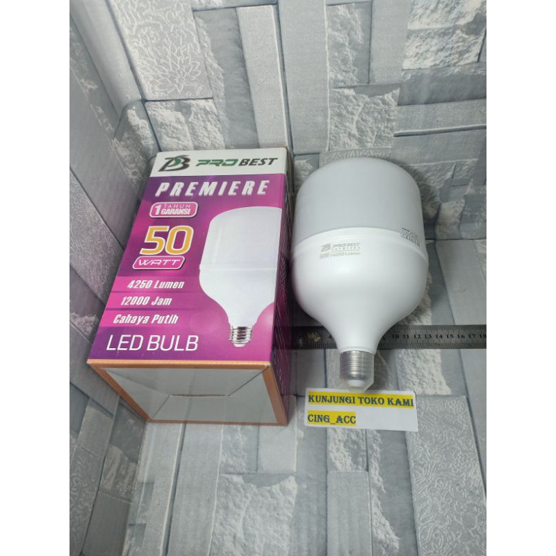 Jual Lampu LED Jumbo 50 Watt Premiere Bohlam Kapsul Ukuran Besar ...