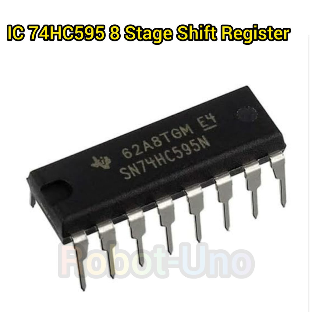 Jual 74HC595 IC SN74HC595N 8 Stage Serial Shift Register | Shopee Indonesia