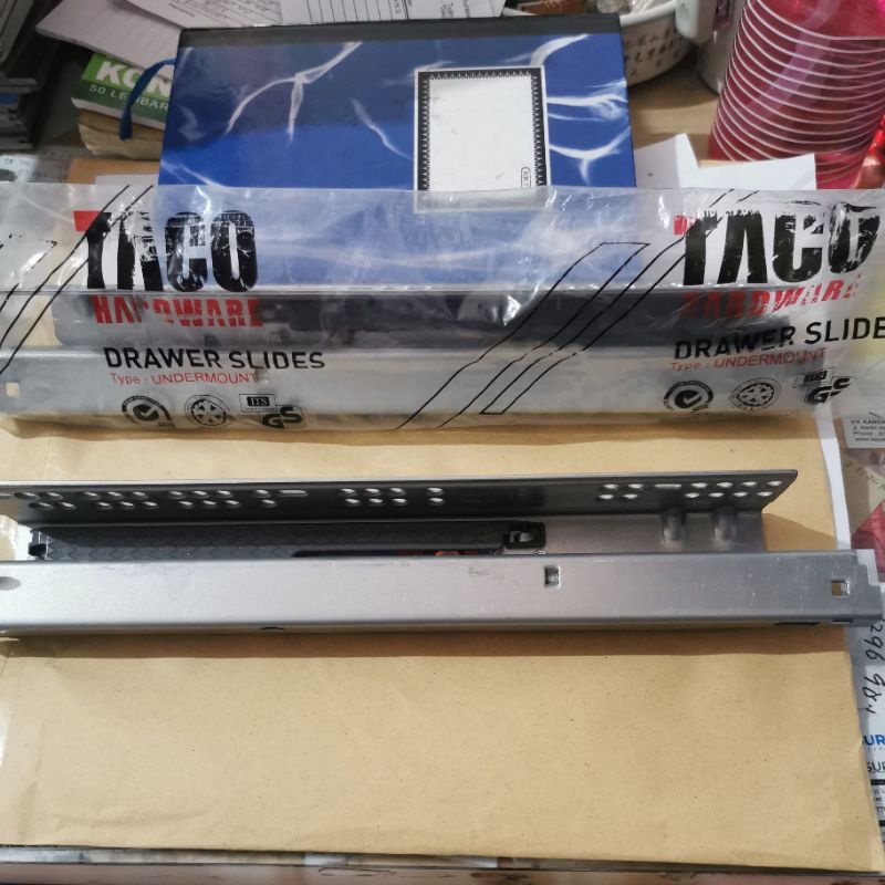 Jual Rel Tandem Taco slow motion usc001 undermount drawer slides untuk ...