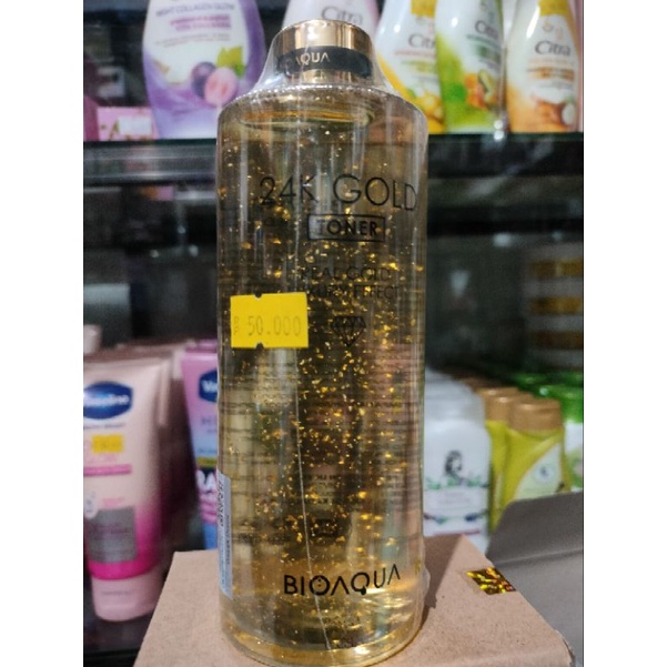 Jual BIOAQUA 24K GOLD TONER Real gold luxury Effect 300ml | Shopee ...