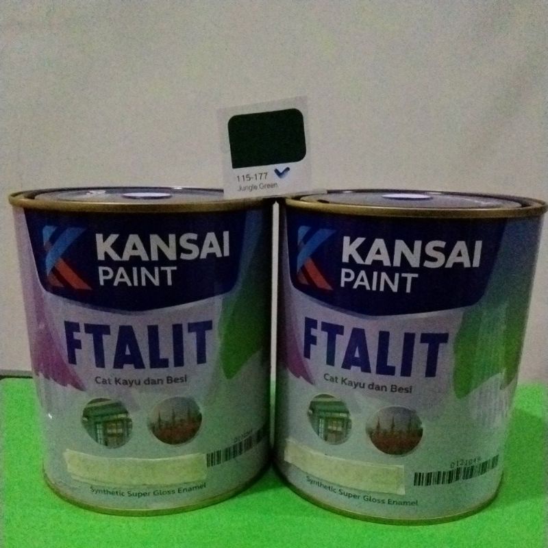 Jual Ftalit 177 jungle green 1Ltr Cat kayu & besi | Shopee Indonesia