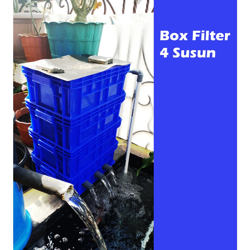 Jual BOX FILTER AQUARIUM - TRICKEL BOX FILTER KOLAM KOI 4 SUSUN ...
