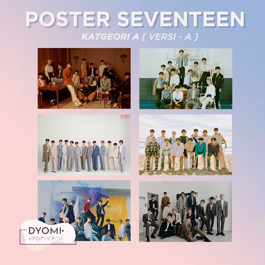 Jual POSTER SEVENTEEN, POSTER KPOP, SVT, CARAT, SEVENTEEN MERCH, KOREAN ...