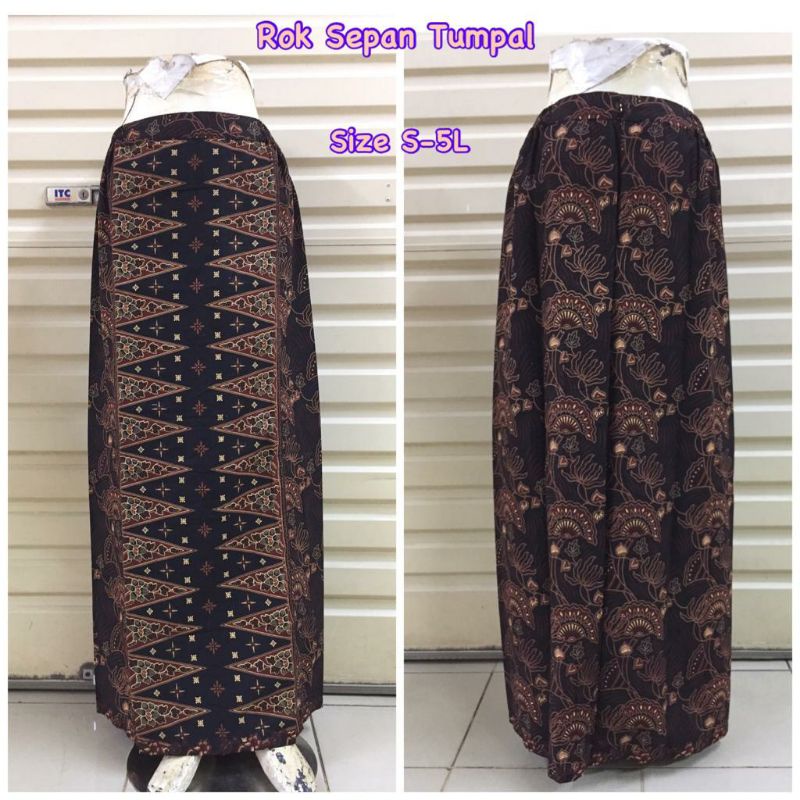 Jual Rok Sepan Tumpal ST08 Motif Pucuk Rebung Abang None Betawi | Maxi ...