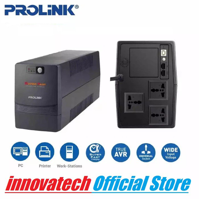 Jual UPS PROLINK PRO1201SFCU PRO1201 1200VA USB Software Indonesia ...