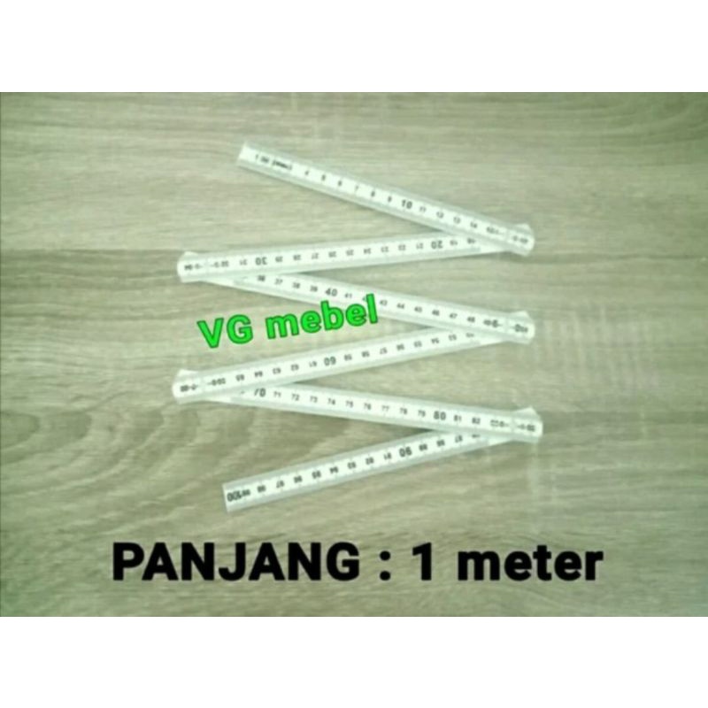 Jual Meteran Lipat 1 Meter Plastik - Penggaris Meteran Tekuk 100 cm ...