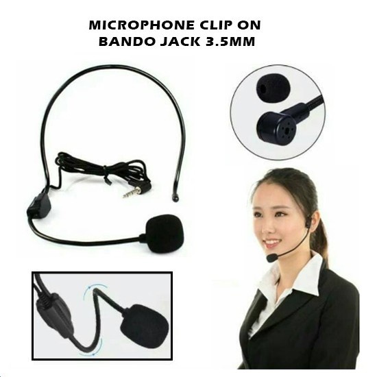 Jual Mic Clip On / Microphone Mic Model Bando V2 Indonesia|Shopee Indonesia