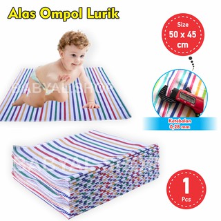 1 Pcs Alas Ompol Lurik Cotton Perlak Alas Tidur Bayi Cepat Serap ...