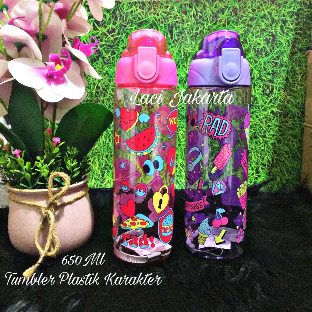 Jual botol karakter plastik tebal botol anak botol bahan aman botol ...