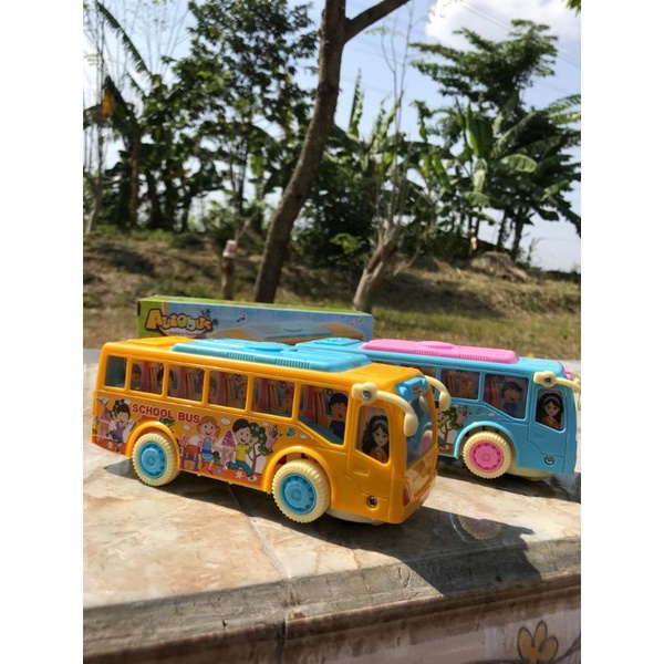 Jual MAINAN SCHOOL BUS | BUS SEKOLAH BUMP AND GO ADA MUSIK DAN LAMPU ...