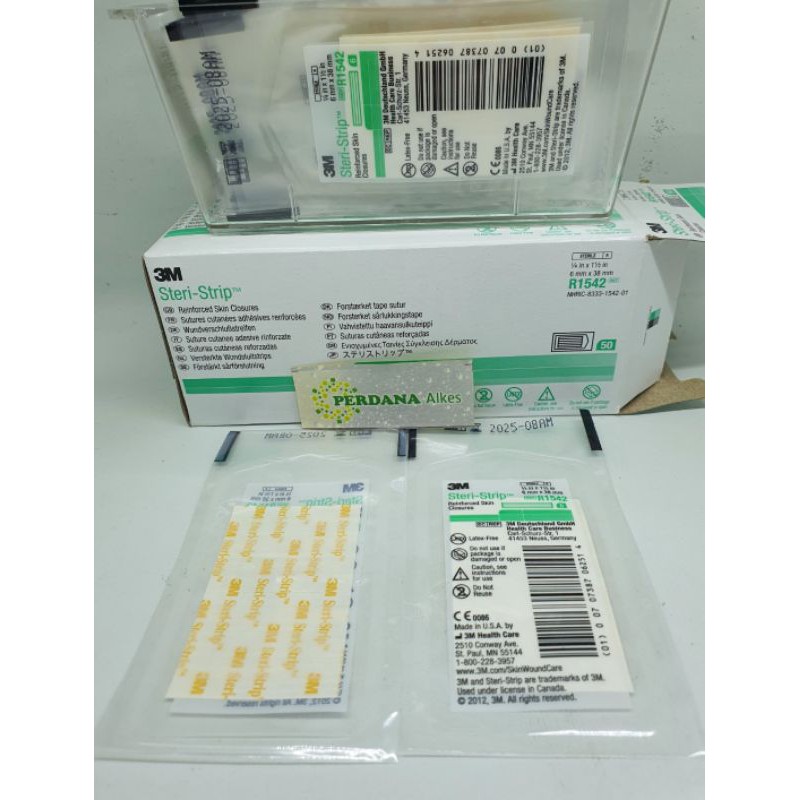 Steri Strip Plester Luka Tanpa Jahit mirip Leukosan Strip 6x 38mm isi 6 Strip | Shopee Indonesia