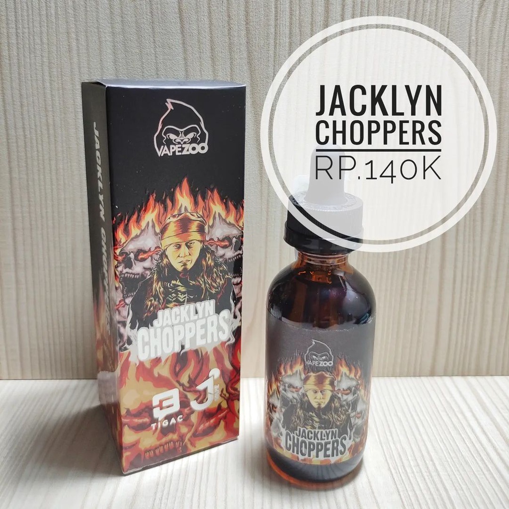 Jual jacklyn choppers 60ml 3mg 6mg 9mg | Shopee Indonesia